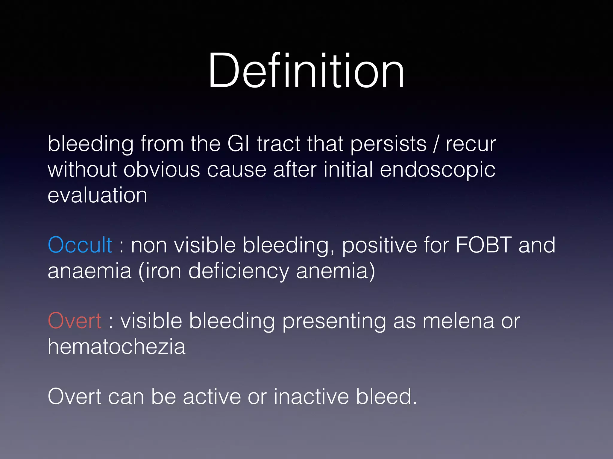 Obscure Gastrointestinal Bleeding | PDF