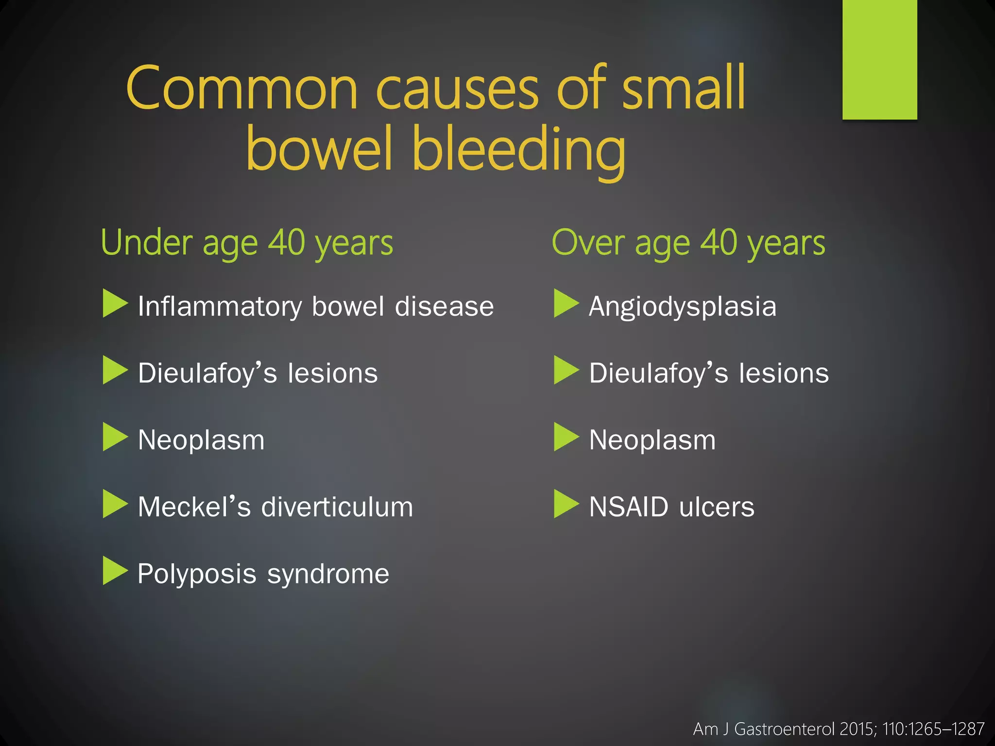 Obscure GI Bleeding | PPTX