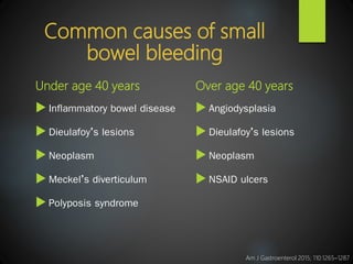 Obscure GI Bleeding | PPTX
