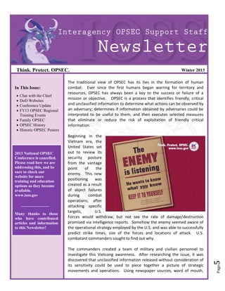 OPSEC Newsletter | PDF