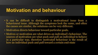 Motivation and Theory of Motivation | PPT