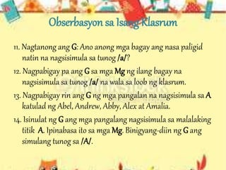 Obserbasyon Sa Isang Klasrum | PPTX