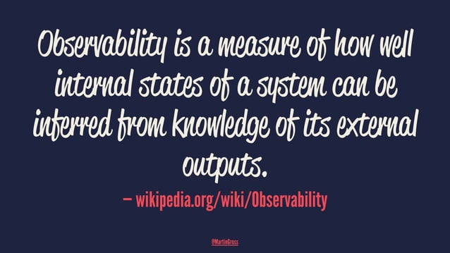 Observability | PPT