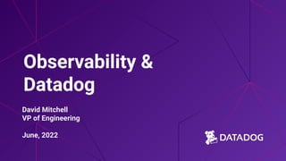 Observability & Datadog | PDF
