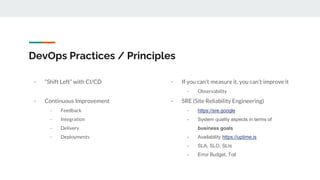 Observability and DevOps Improvements | PPTX