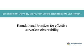 Observability in serverless solutions | PPT