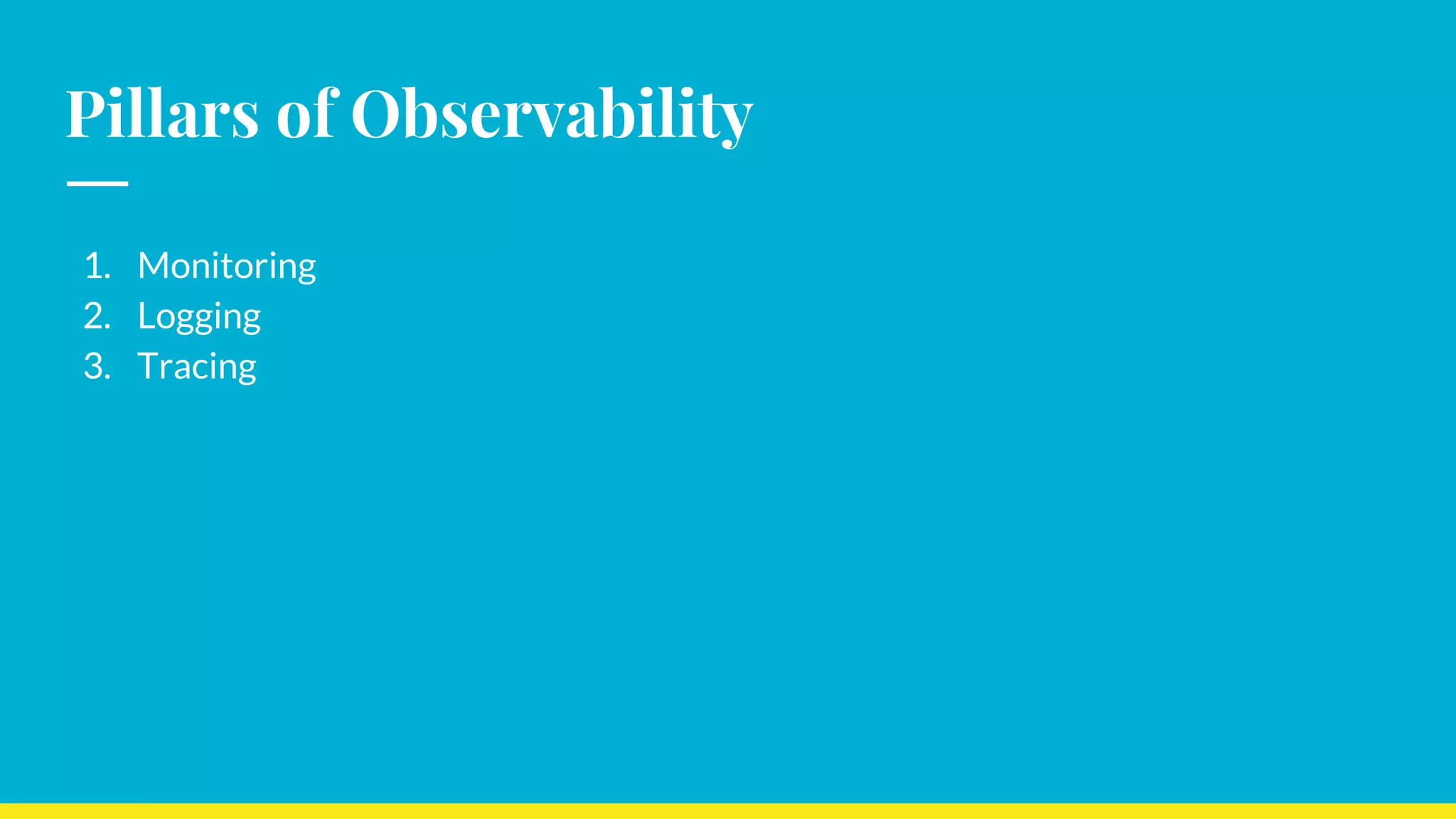Observability in the world of microservices | PPT