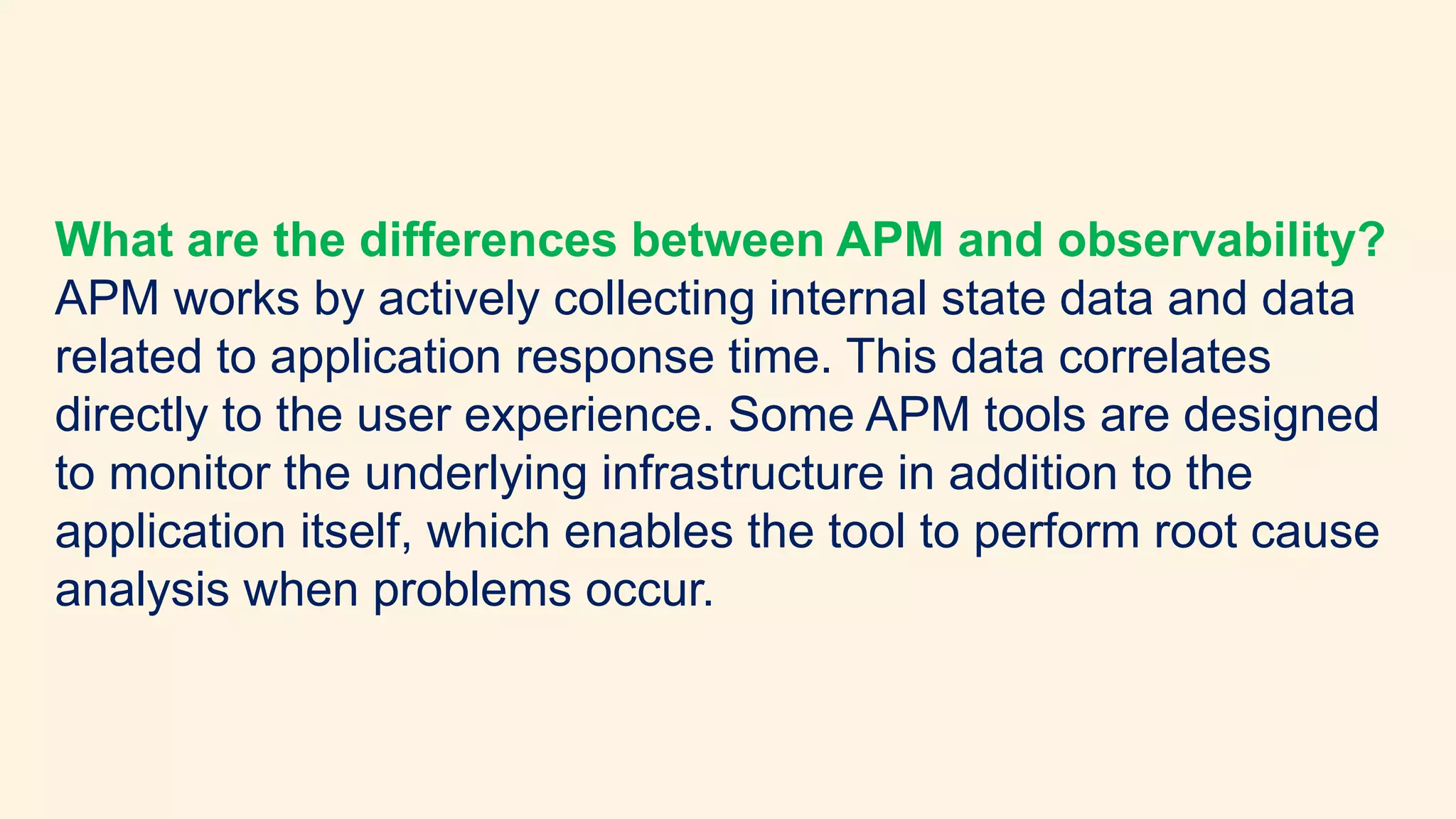 Observability vs APM vs Monitoring Comparison | PPTX