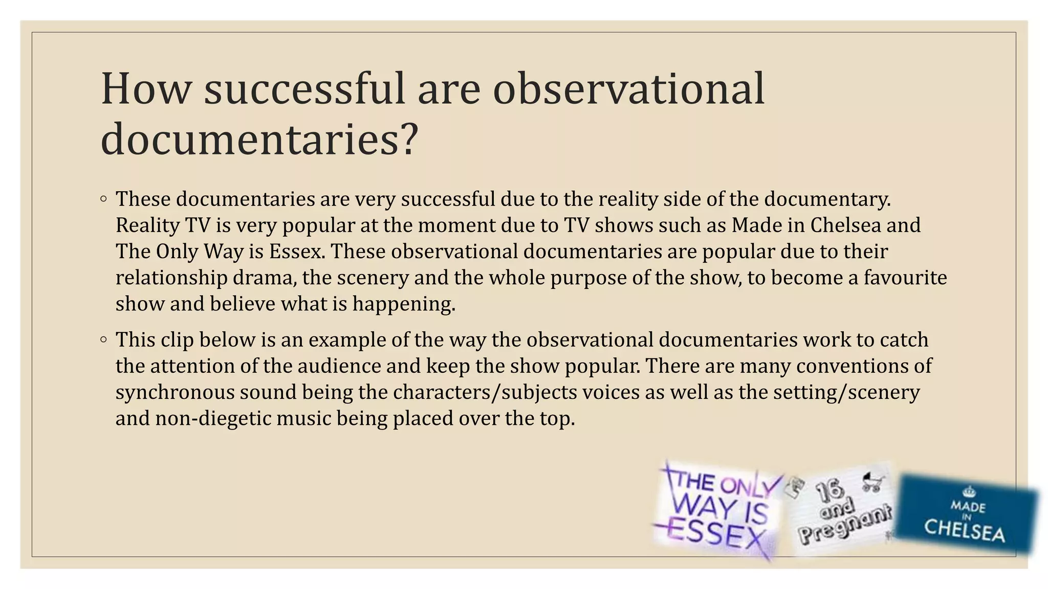 Observaional documentaries | PPT
