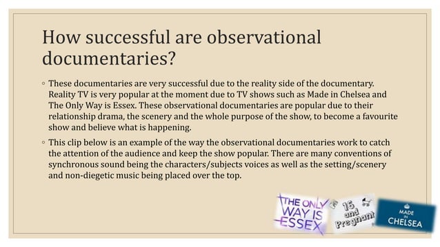 Observaional documentaries | PPT