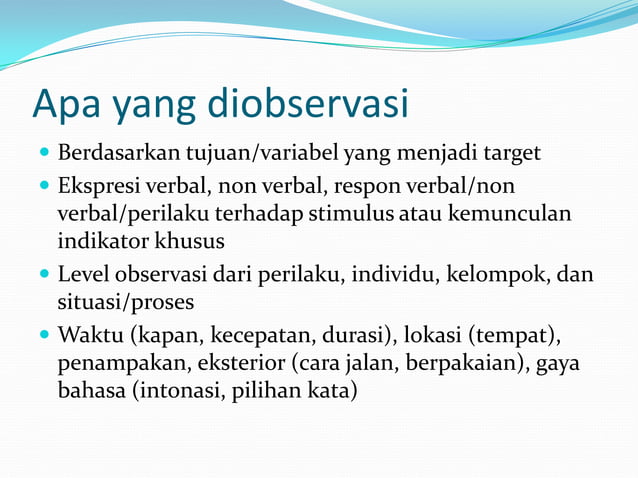 Observasi dan wawancara | PPT