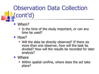 Observation | PPT