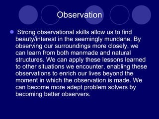 Observation | PPT