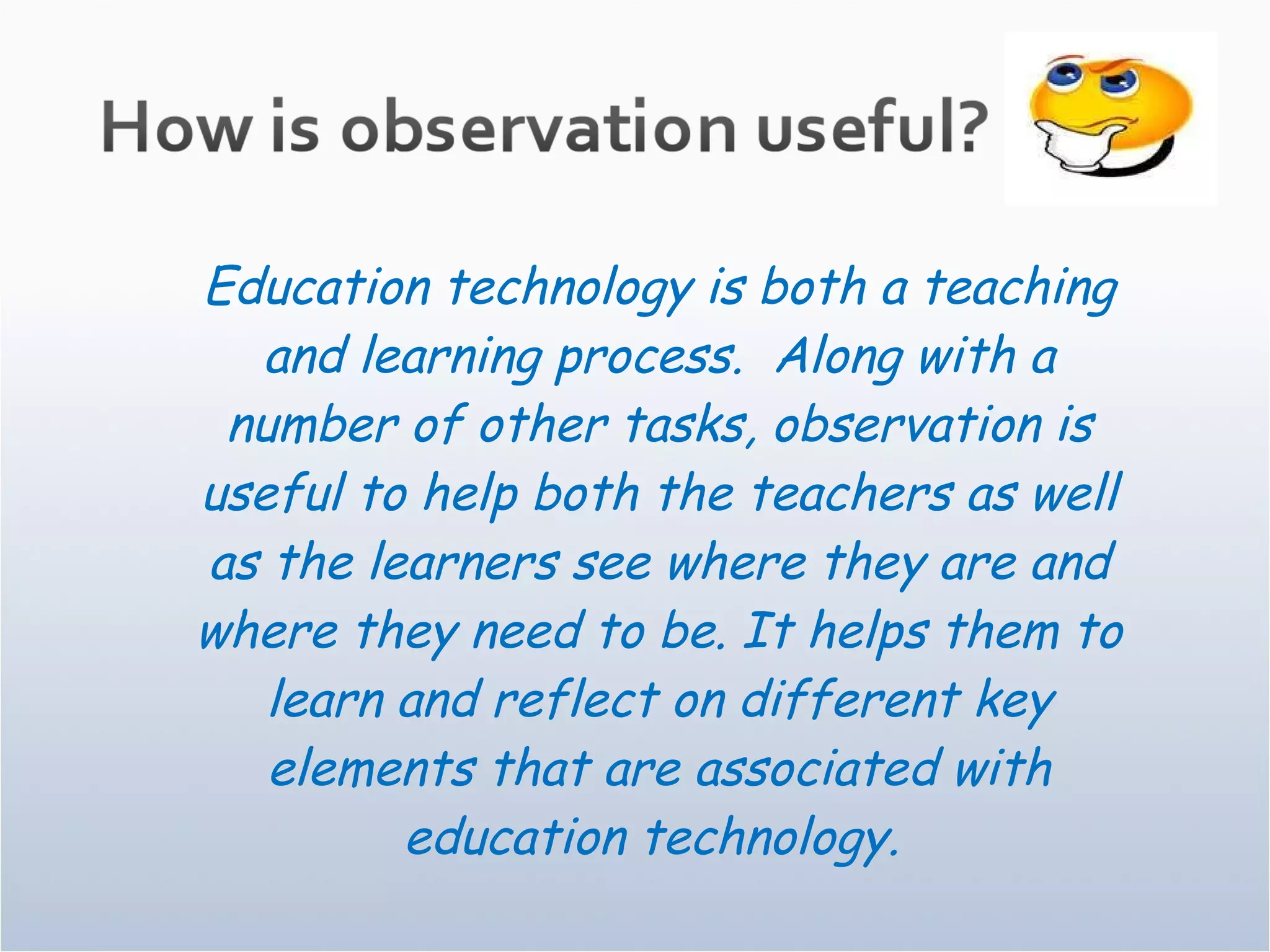 Observation Presentation | PPT