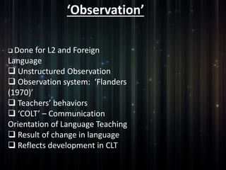 Observation | PPT