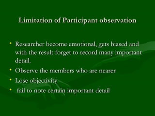Observation: A tool of data collection | PPT