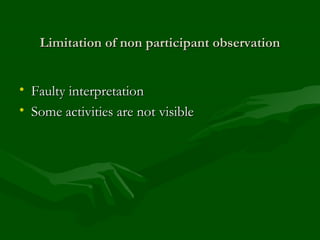 Observation: A tool of data collection | PPT