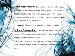 Observation | PPT