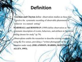 Scientific Observation Psychology