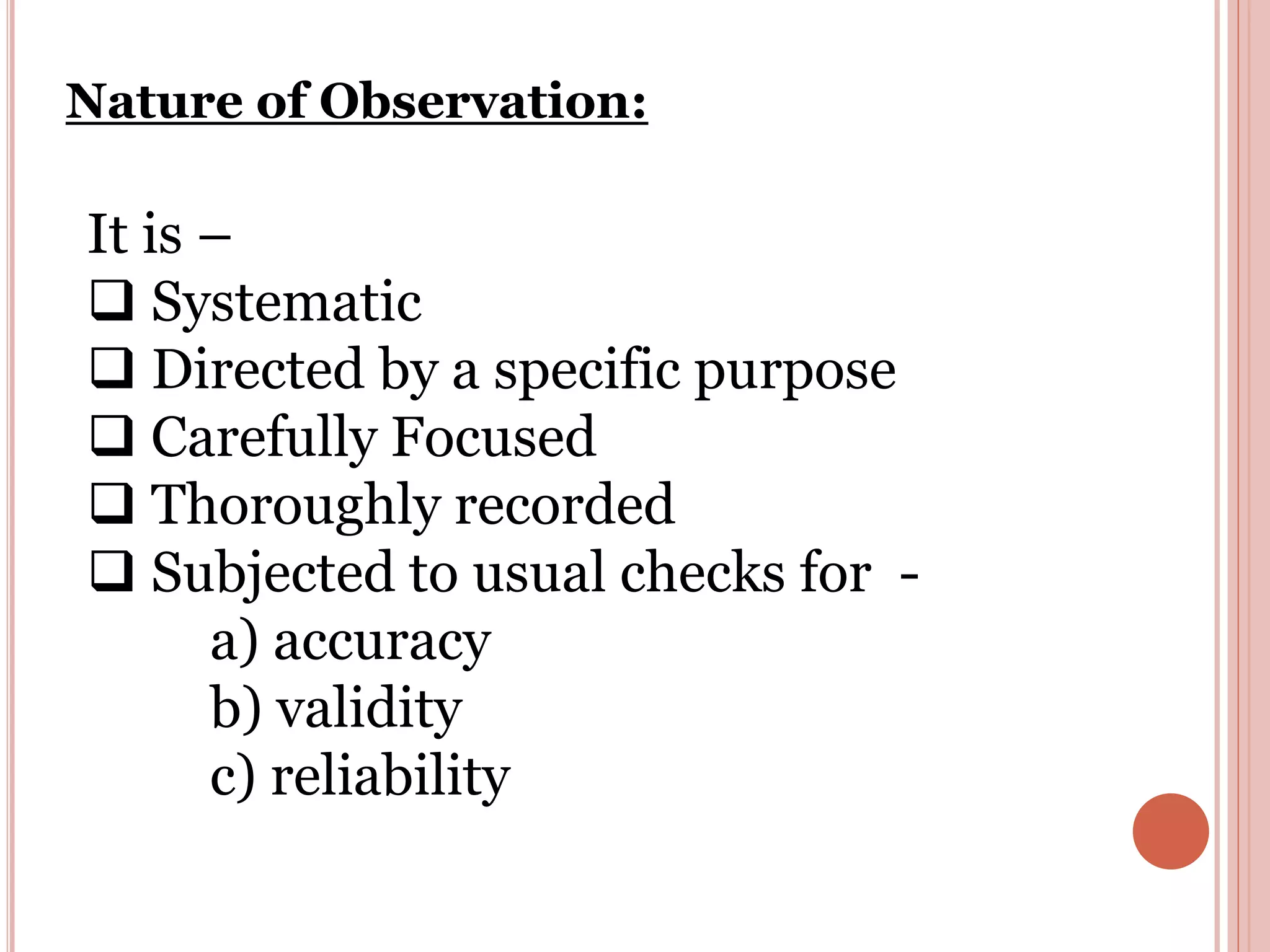 Observation | PPT