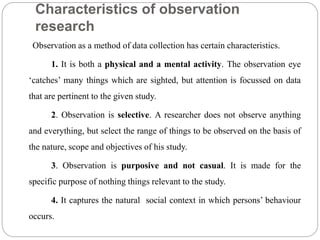 Research Observation