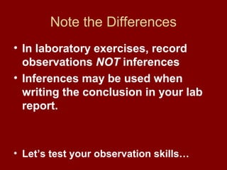 Observation & Inference | PPT
