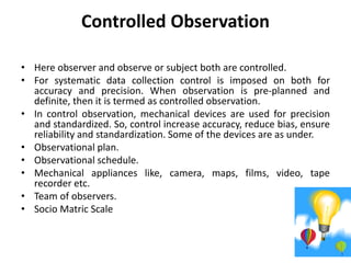 Tools and Techniques for Classroom Assessment - Observation | PPTX