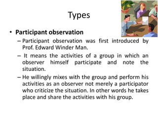 Tools and Techniques for Classroom Assessment - Observation | PPTX