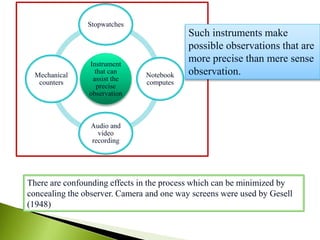 Observation: tool for data collection | PPTX