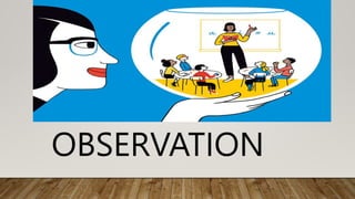 OBSERVATION - PLANNING. How to plan your classes | PPTX