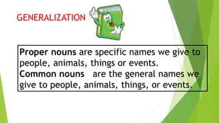 ENGLISH OBSERVATION-PROPER AND COMMON.pptx | Gardening | Home & Garden