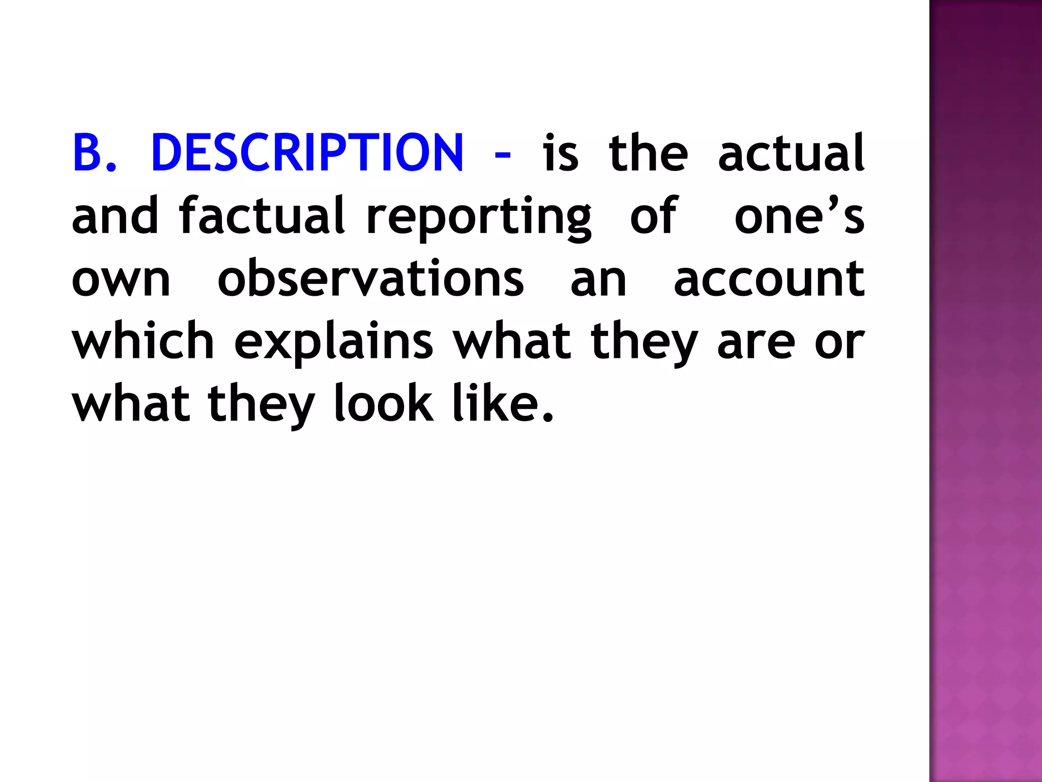 Observation Discription Identification (ODEX) | PPT