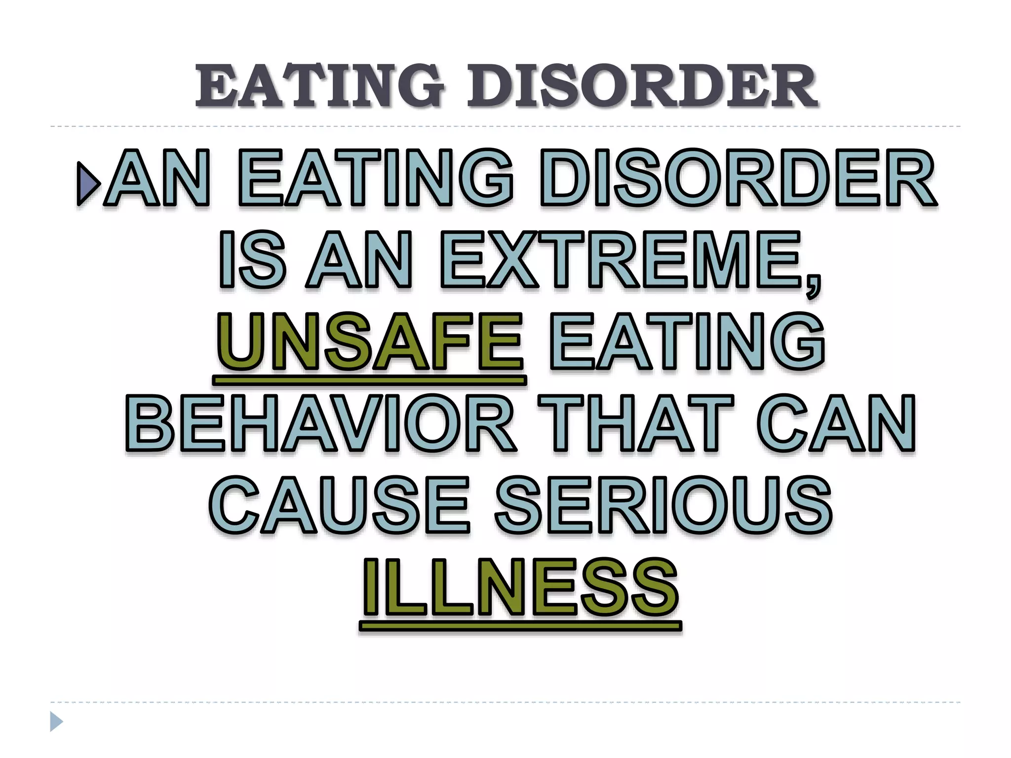 Eating Disorder (Health 7) Q2 | PPTX