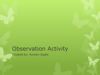 Observation activity | PPTX