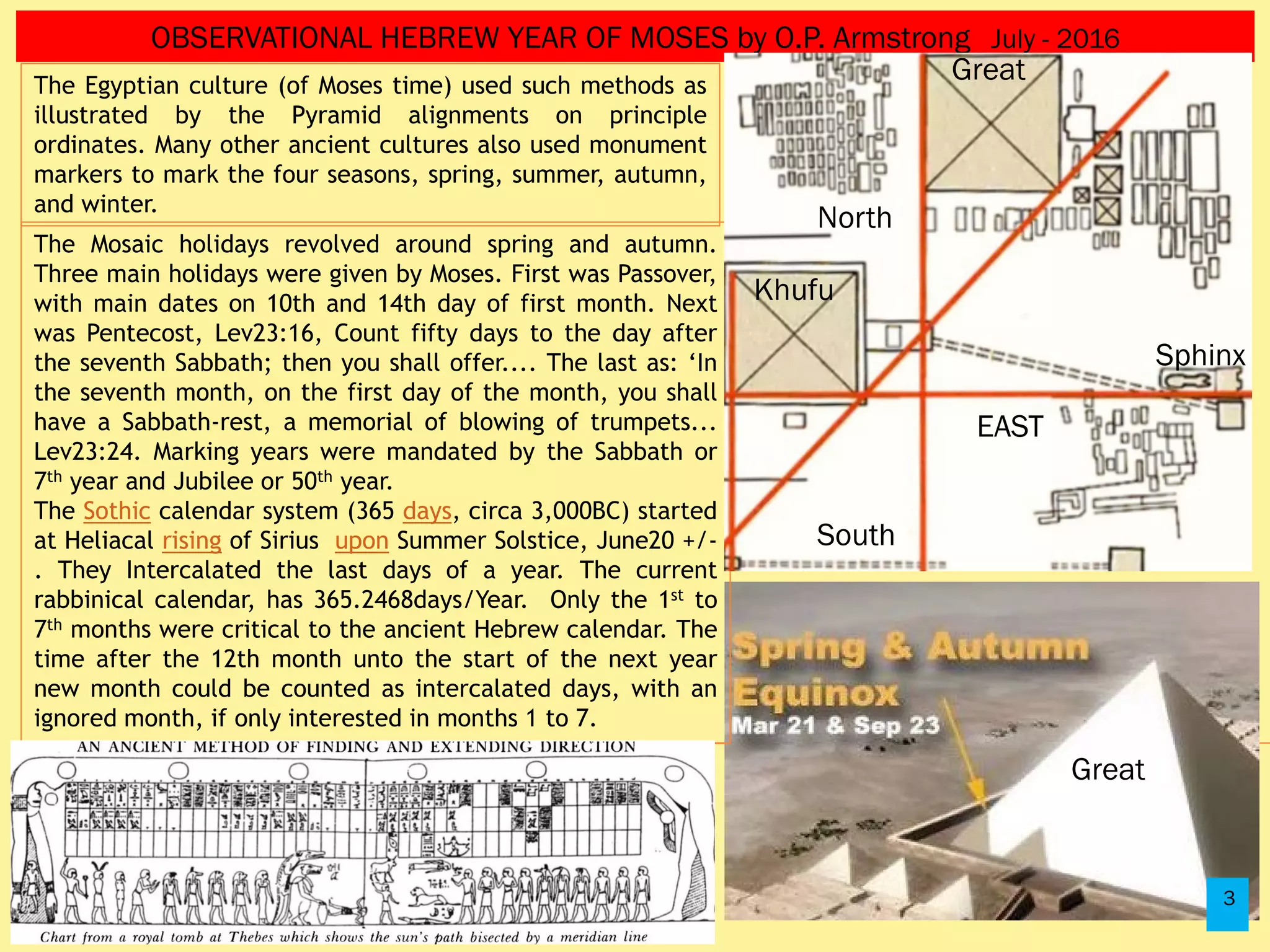 Observational Hebrew Year of Moses | PPT