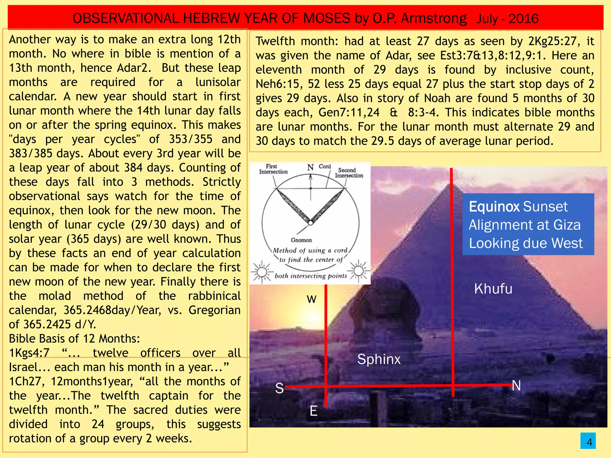 Observational Hebrew Year of Moses | PPT