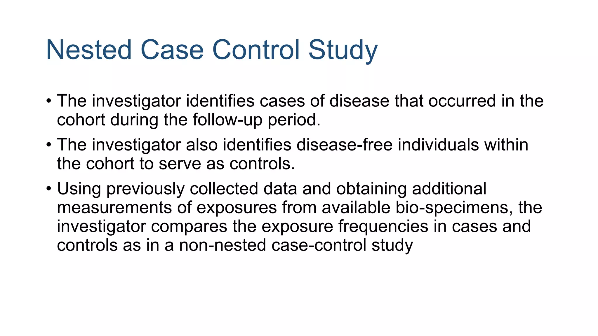 Observational analytical study: Cross-sectional, Case-control and ...