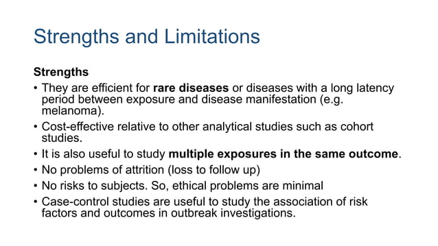 Observational analytical study: Cross-sectional, Case-control and ...