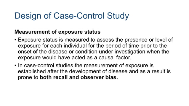 Observational analytical study: Cross-sectional, Case-control and ...