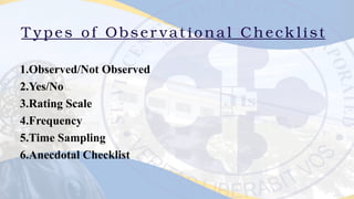 Observational Checklist in Methods and Assessment Tools .pptx