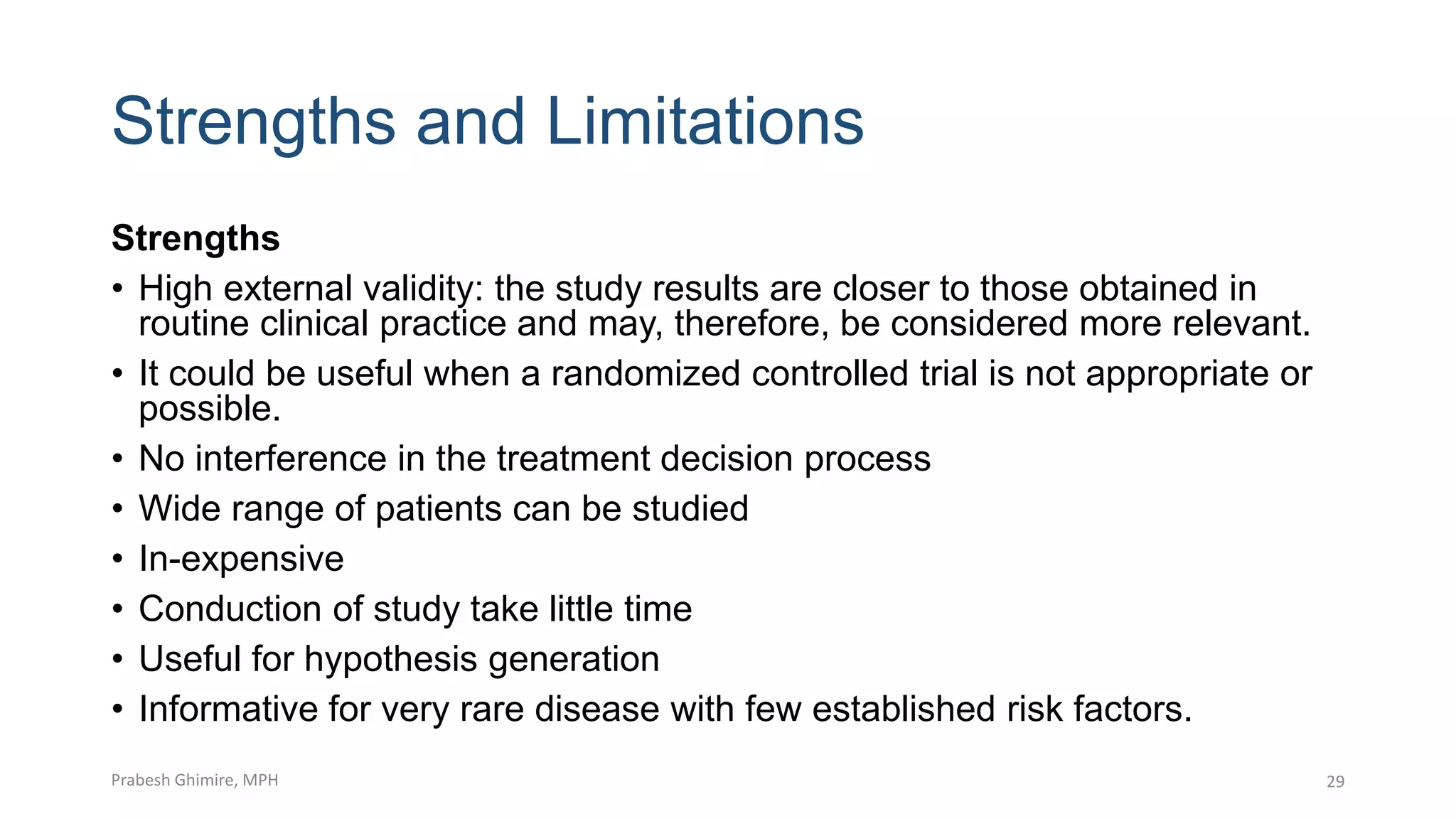 Observational descriptive study: case report, case series & ecological ...