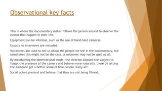 Observational Documentary | PPT