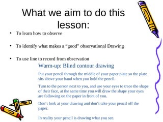 Observational drawing -birds_yr_10 | PPT | Drawing and Sketching | Arts ...