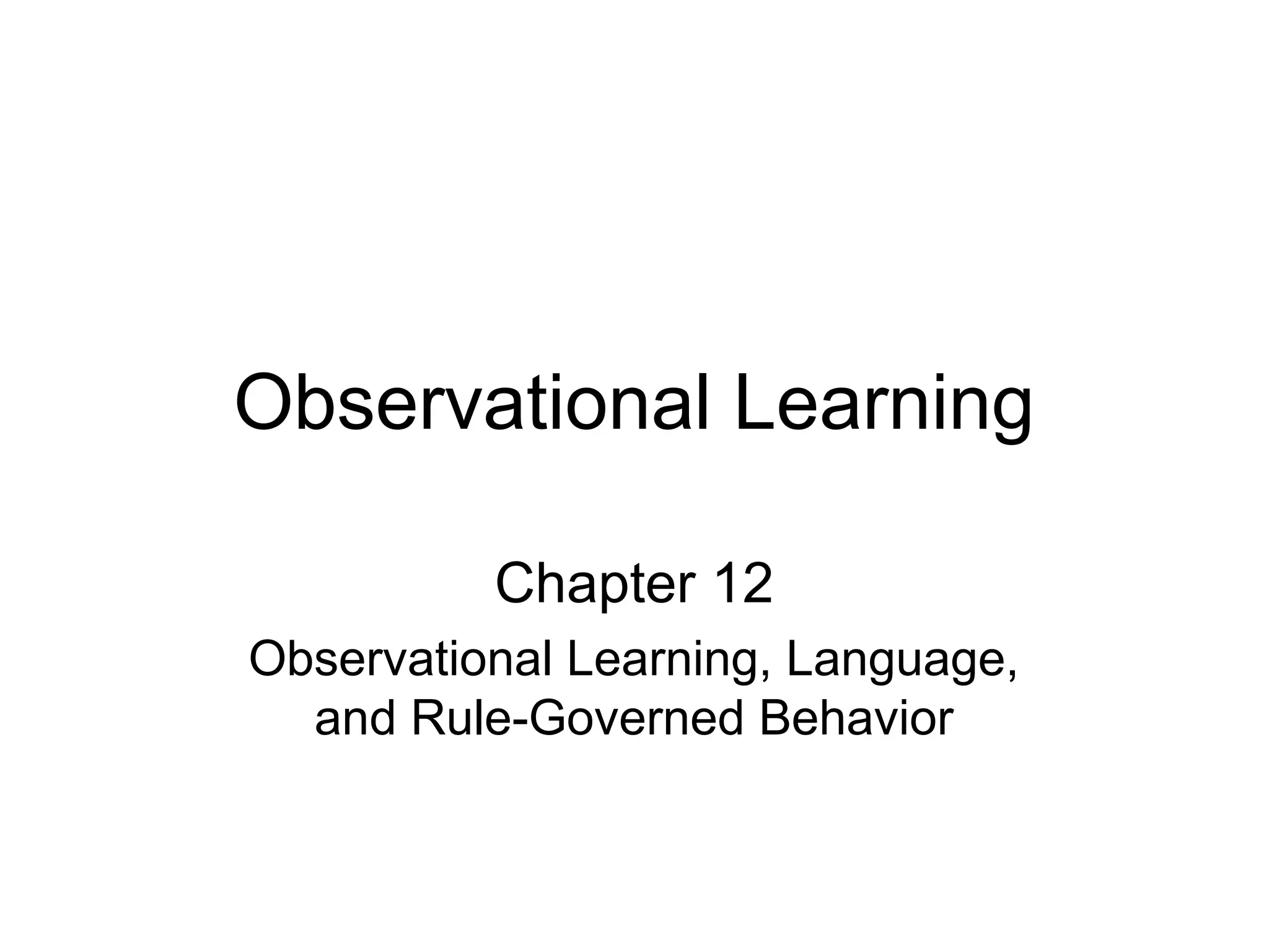 Observational learning | PPT