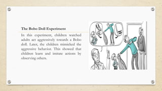 Albert Bandura's theory of observational learning, | PPTX