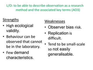 Observational method | PPT