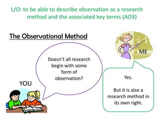Observational method | PPT