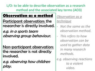 Observational method | PPT
