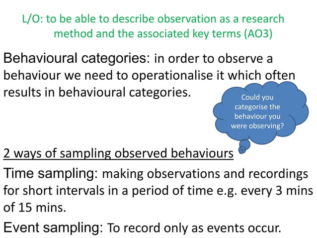 Observational method | PPT
