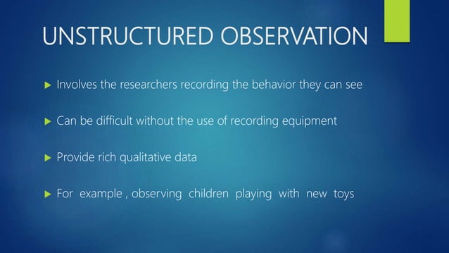 Observational method - Psychology | PPTX